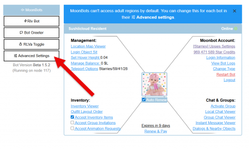 Bot can't access Region - MoonBots Help Center